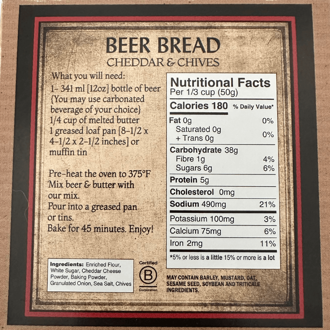 Arva Cheddar & Chive Beer Bread | Mitchell's Soup Co.