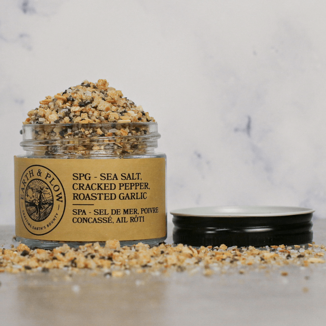 SPG - Sea Salt, Cracked Pepper, Roasted Garlic | Earth & Plow